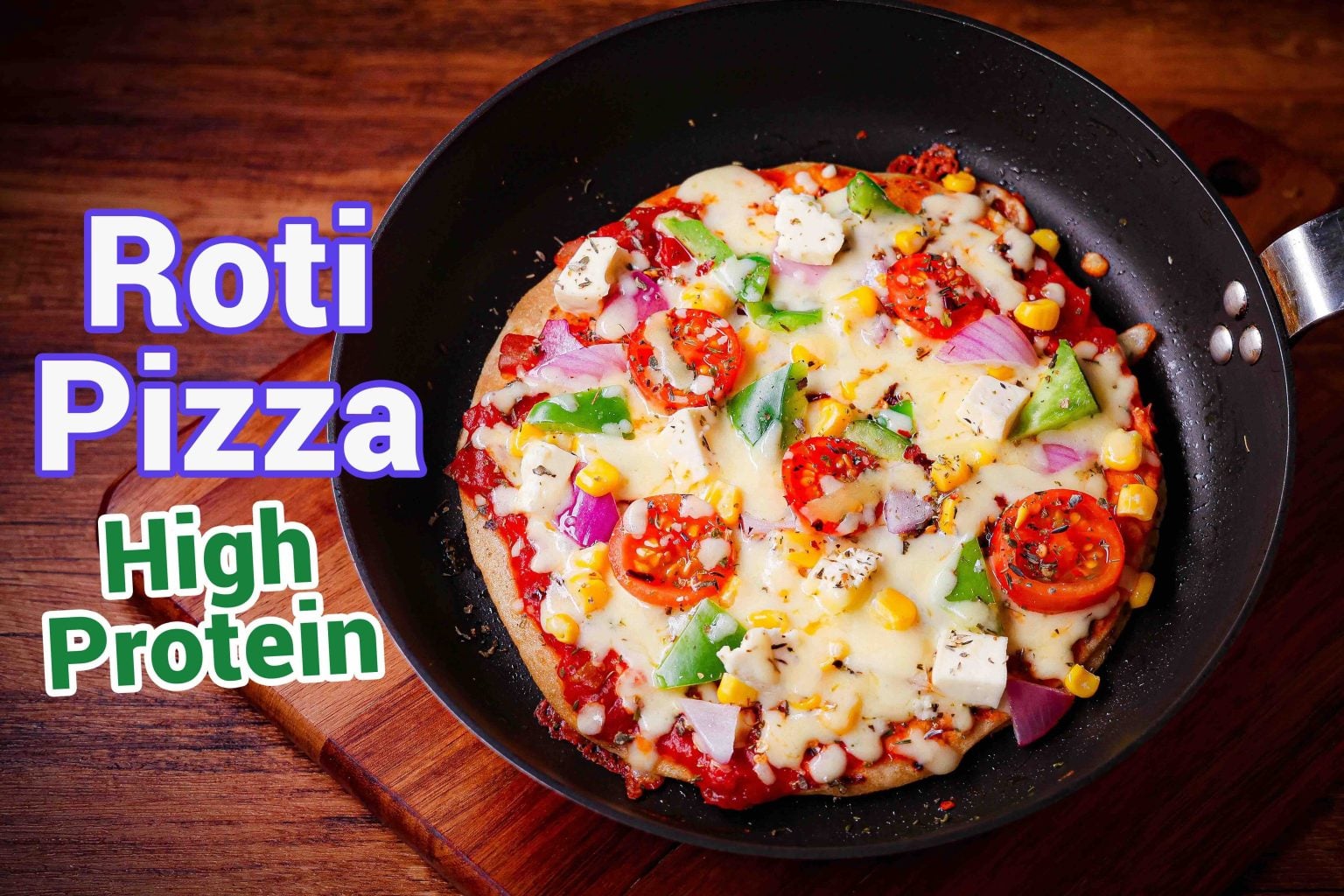 Roti Pizza Recipe | Pizza Roti with Leftover Chapati